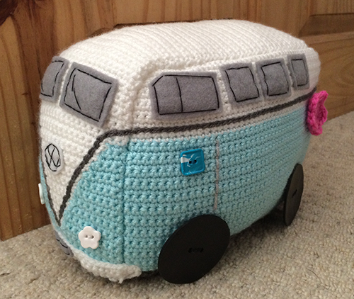 Crochet VW Campervan doorstop – jo bund