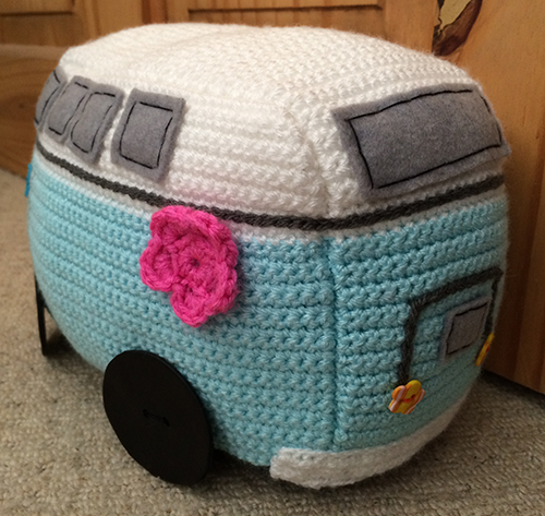 Crochet VW Campervan doorstop – jo bund